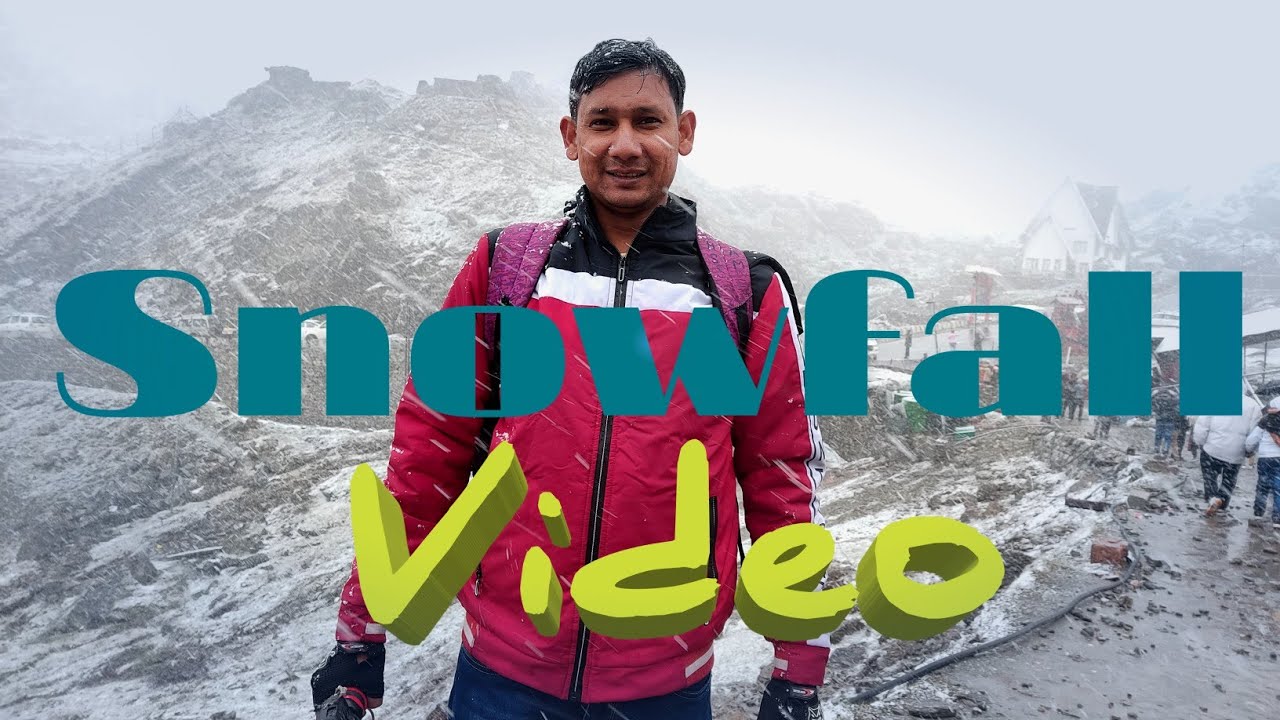SNOW FALL NATHULA PASS || INDO CHINA BORDER #travel #sikkim #snowfall # ...