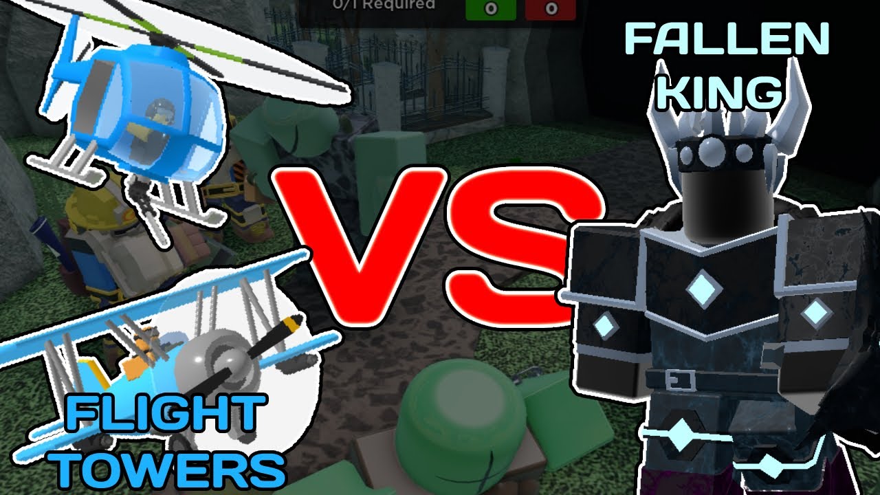 Flying Towers Vs Fallen (Roblox, Tds) - YouTube