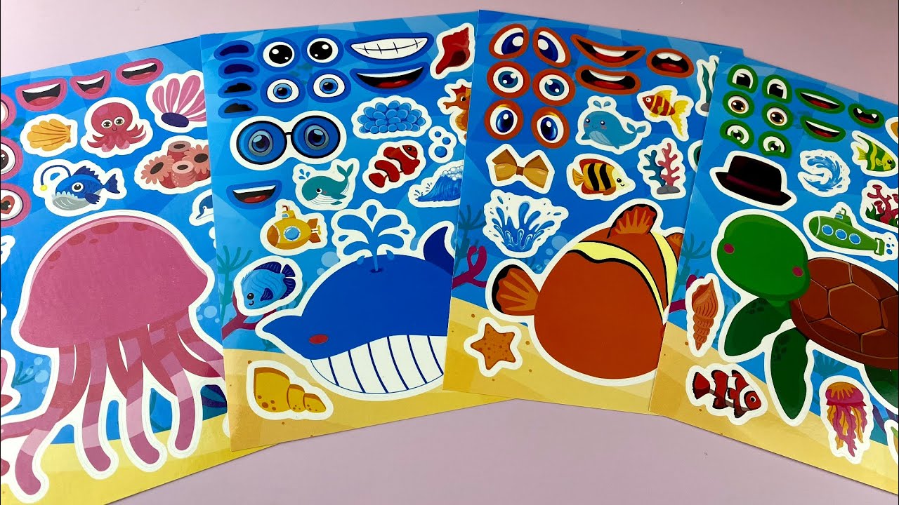 [Sticker play] Satisfying with stickers - YouTube