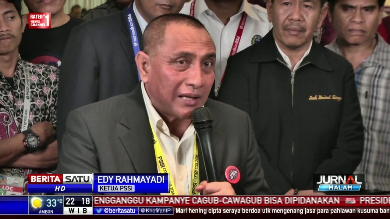 Pernyataan Edy Rahmayadi Setelah Terpilih Jadi Ketum PSSI - YouTube