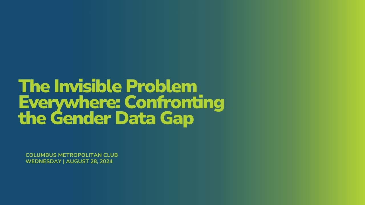The Invisible Problem Everywhere: Confronting the Gender Data Gap - YouTube