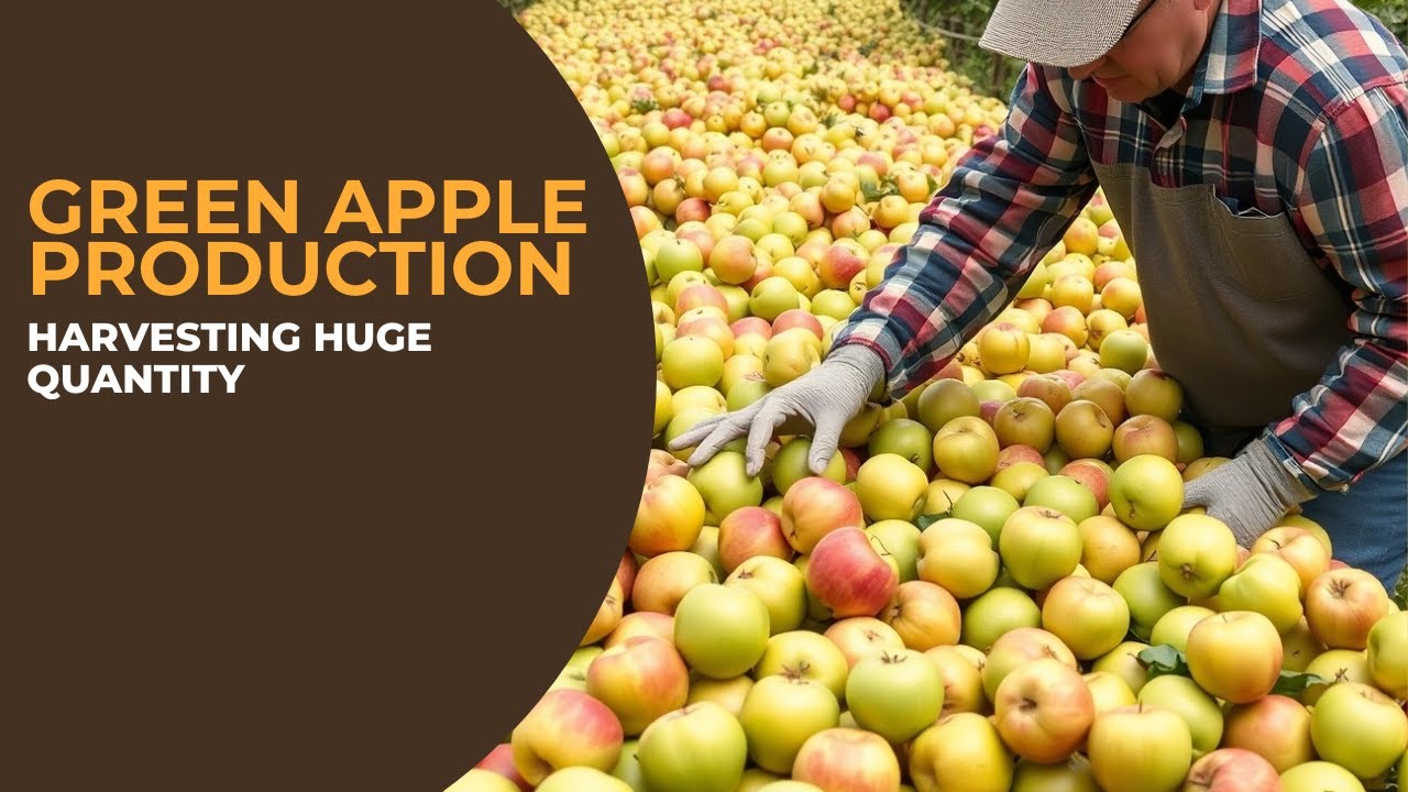 How Green Apples Are Produced in Huge Quantities: A Must-See - YouTube