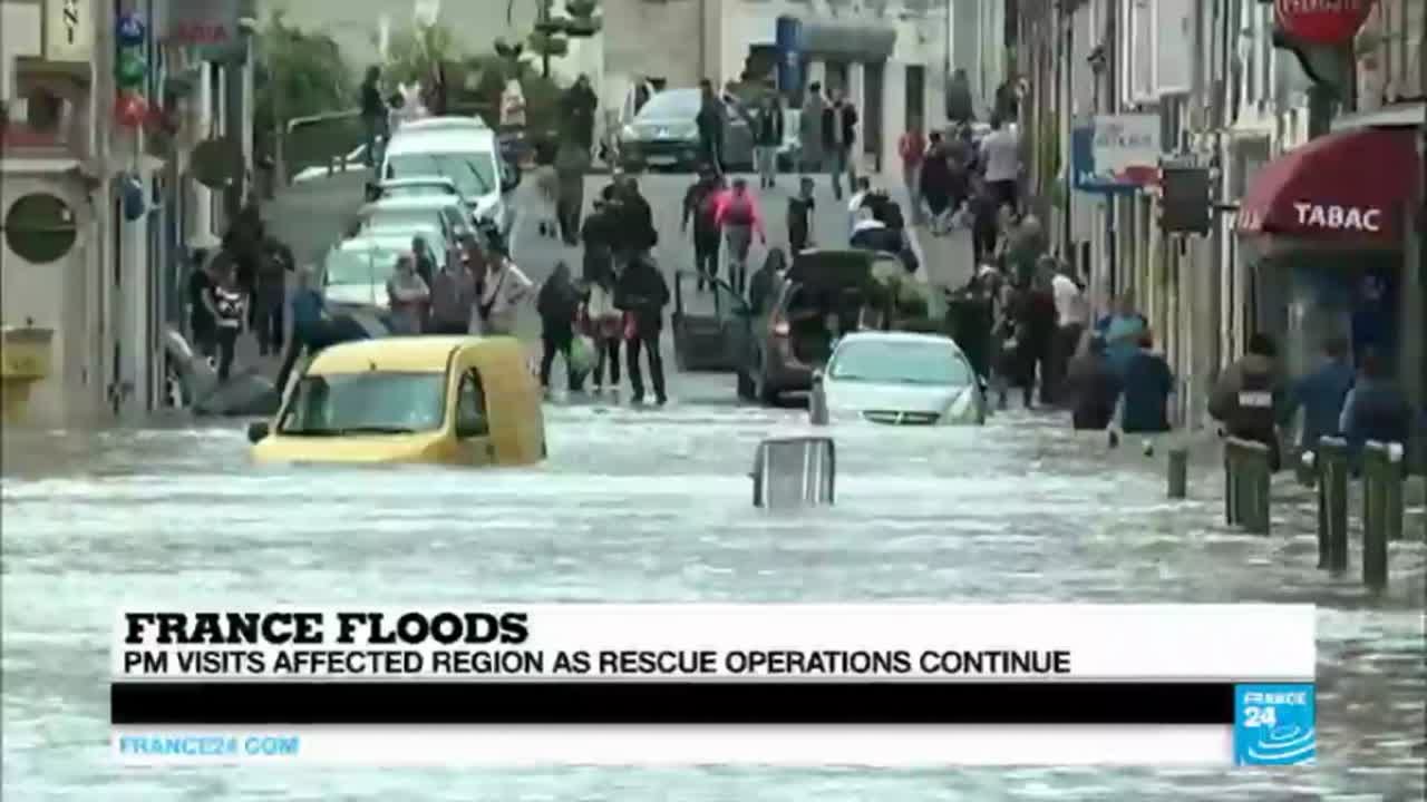 France floods: heavy rains still fall, flood waters due to continue ...