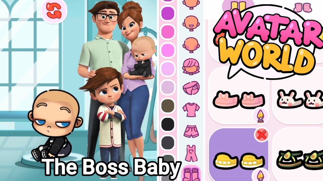 MAKING THE BOSS BABY CHARACTERS IN PAZU AVATAR WORLD - YouTube