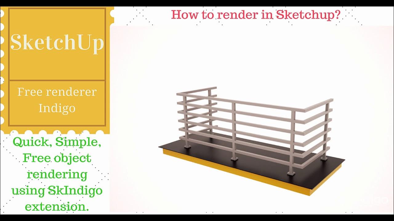 How to make render on SketchUp? Sketchup rendering (Basic tutorial ...