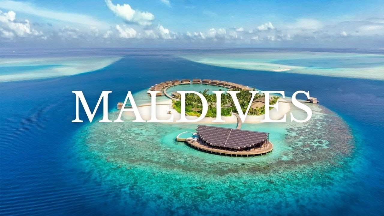 FLYING OVER MALDIVES | Relaxing Ambient Background Music For Sleep ...