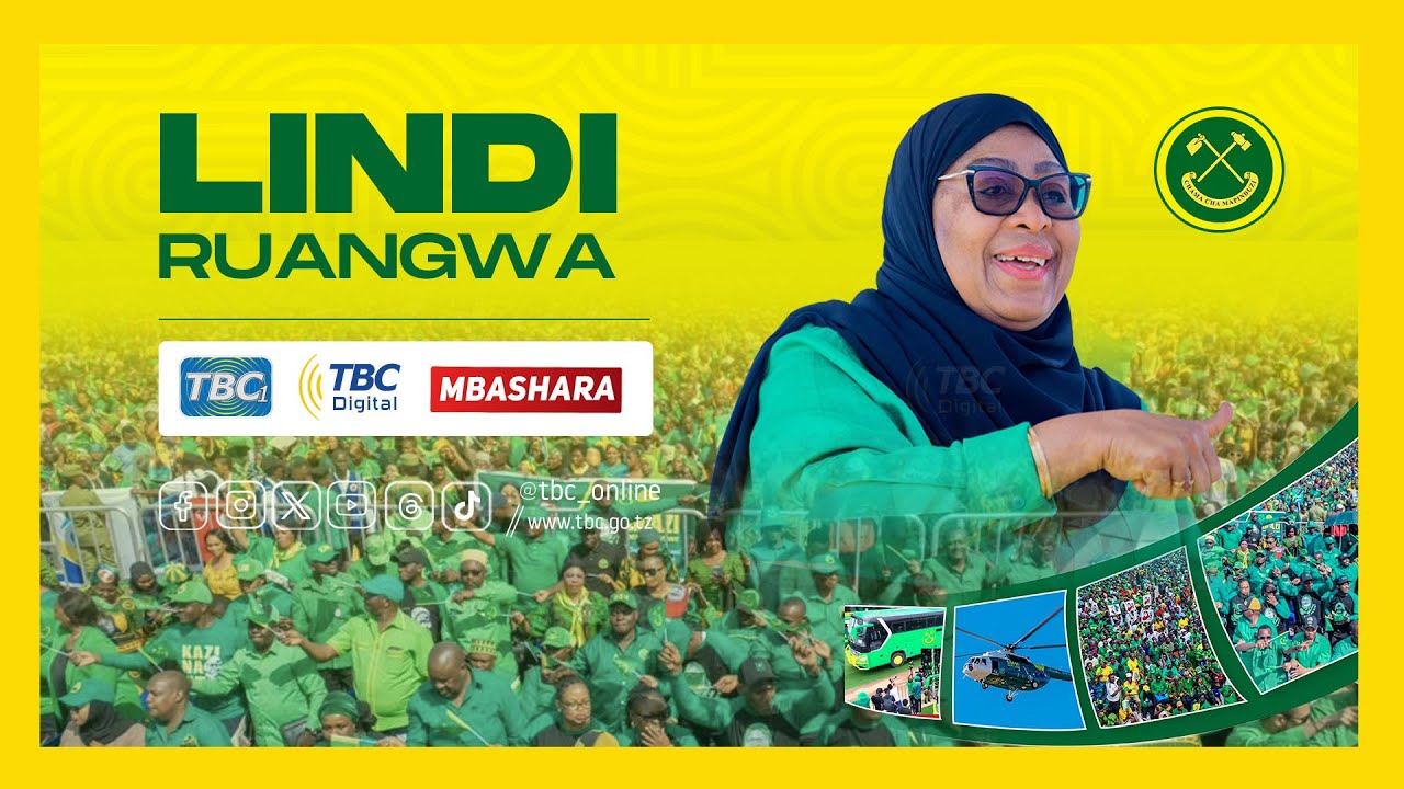 🔴#TBCLIVE: MKUTANO WA KAMPENI ZA MGOMBEA URAIS CCM - RUANGWA, LINDI ...