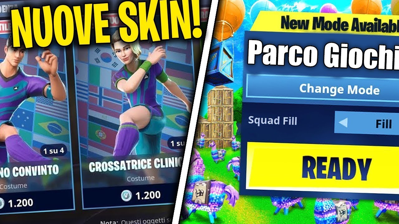 NUOVA MODALITA' PARCO GIOCHI ANNUNCIATA & NUOVE SKIN! 🔴 Live Fortnite ...