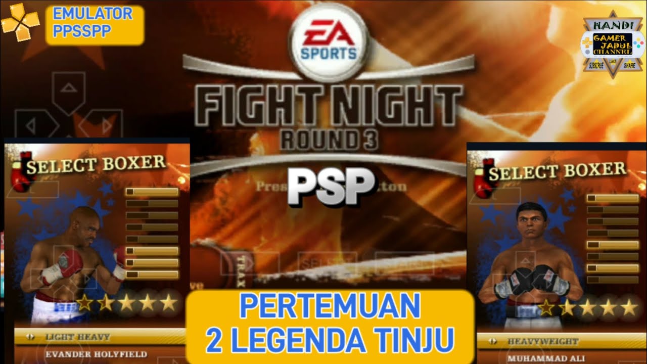 Main Fight Night Round 3 PSP | Pertemuan Legenda-Legenda Tinju Dunia ...