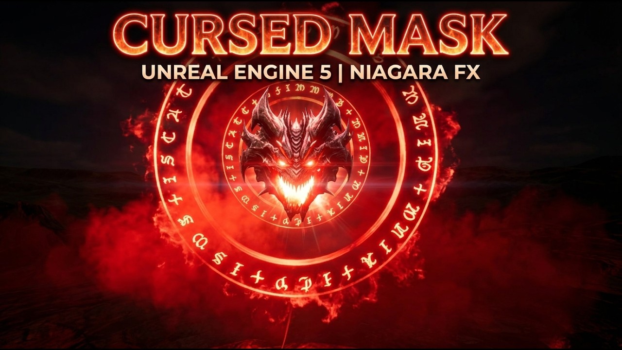Unreal Engine 5: Cursed Mask FX - Crafting Skull, Glowing Rings & Red ...
