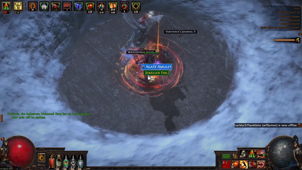 [3.10] Path of Exile PoE Max Block Cyclone Gladiator Veritania Awakener ...