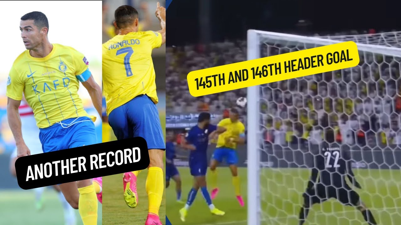 Cristiano Ronaldo Breaks Record For Most Header Goals - YouTube