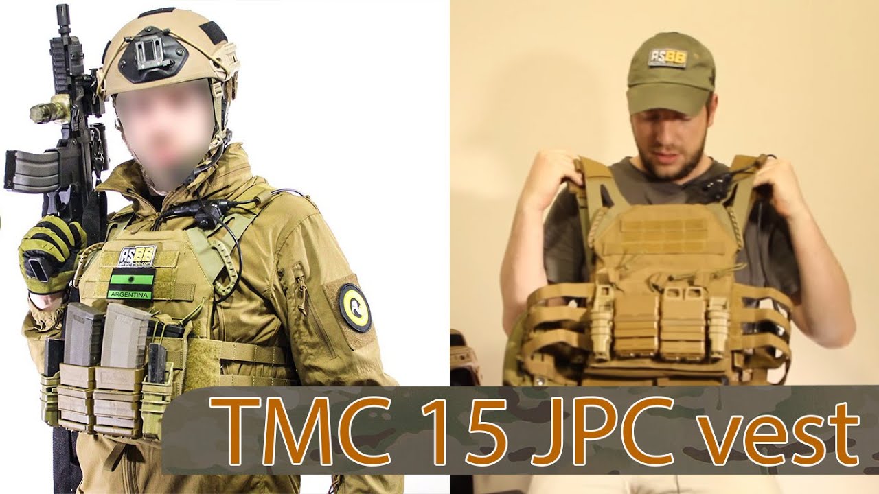 JPC vest de TMC en coyote brown / Jump Plate Carrier Coyote Brown TMC 15 / airsoftBB - YouTube