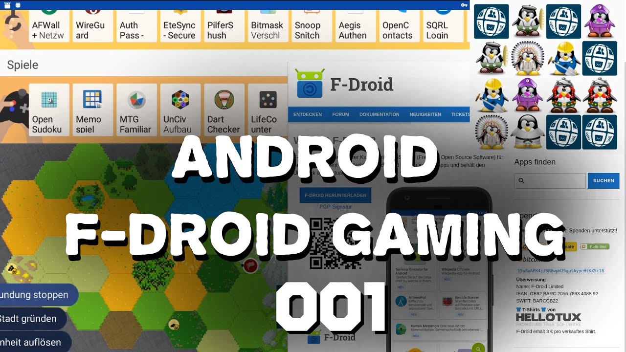 Android F-Droid Gaming (001) - Spiele aus dem F-Droid Appstore kurz vorgestellt - YouTube