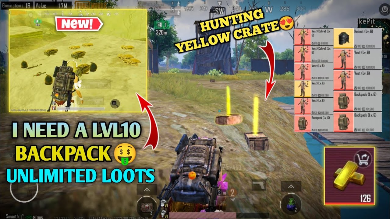 Hunting Yellow Crate Challenge 🤑| got Fabled Loots | PUBG METRO ROYALE ...