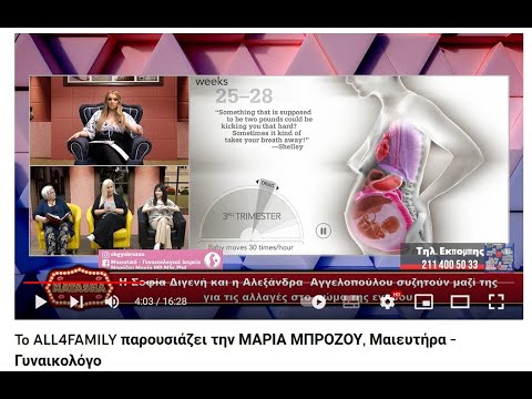 To ALL4FAMILY παρουσιάζει την ιατρό ΜΑΡΙΑ ΜΠΡΟΖΟΥ, Μαιευτήρα ...