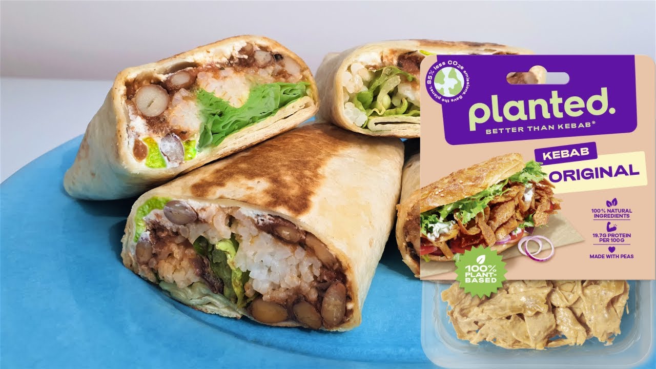 Flavorful Vegan Burrito with Plant-Based Kebab - YouTube