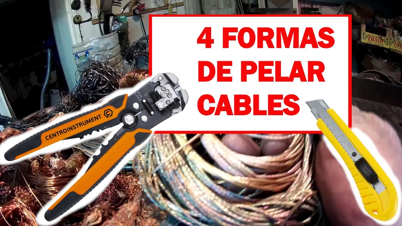 ¿Cómo pelar cables? Formas comprobadas con instrucciones paso a paso. - YouTube