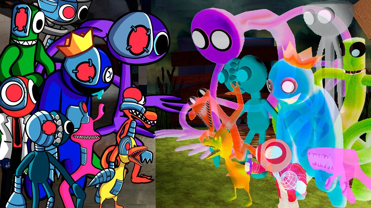FNF SURVIVOR vs GHOST RAINBOW FRIENDS | Friday Night Funkin Mod Roblox ...