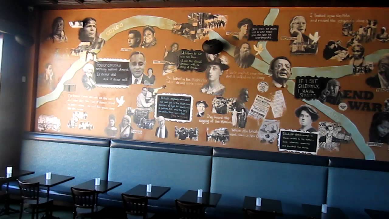 The Howard Zinn Room at Busboys and Poets Hyattsville, MD - YouTube