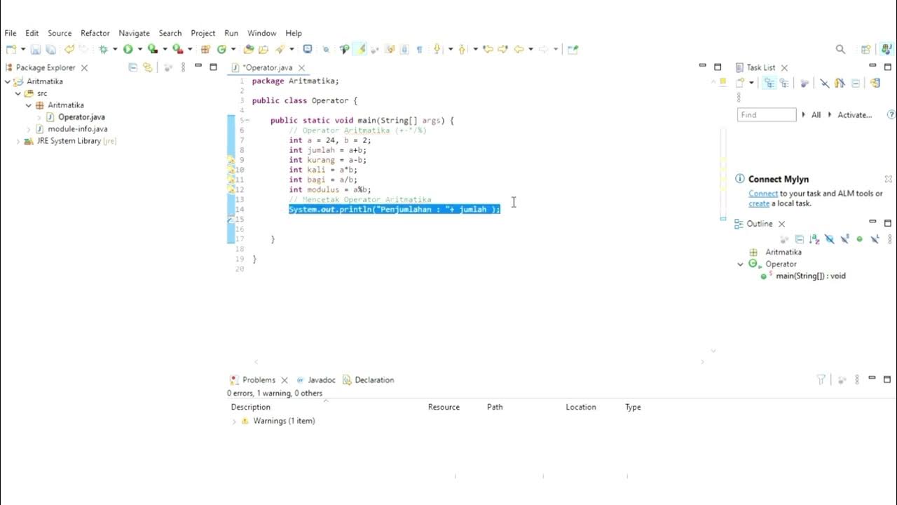 Materi Pembelajaran JAVA Pemula - YouTube