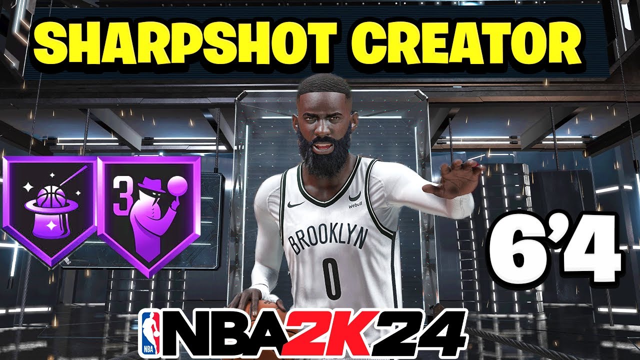 *NEW* Sharpshooting Shot Creator Build! Best Comp PG Build In NBA 2K24 ...