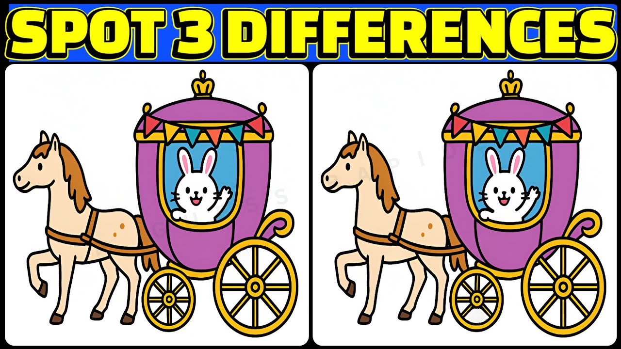 🔥Brain Game: Can You Spot Three?🧠【#224 Brain Game Challenge Find 3 ...