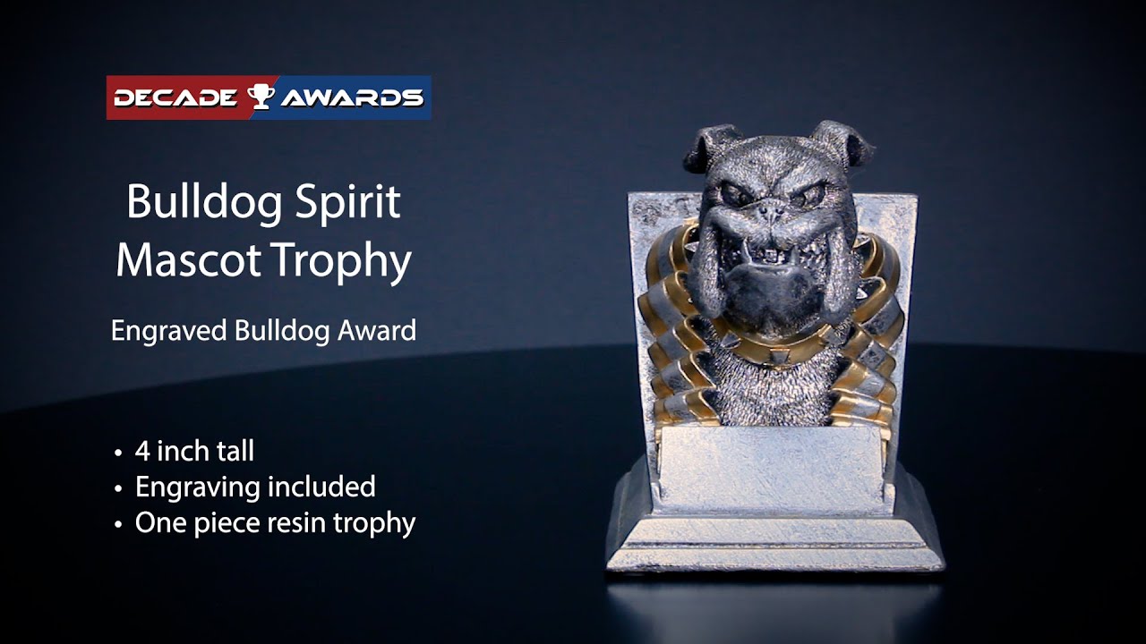 🐶 Bulldog Spirit Mascot Trophy – Signature Series Award for Loyalty ...