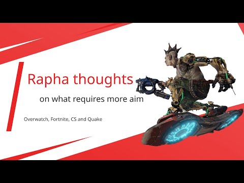 Rapha thoughts on what requires more aim (OW, Fortnite, CS and Quake)