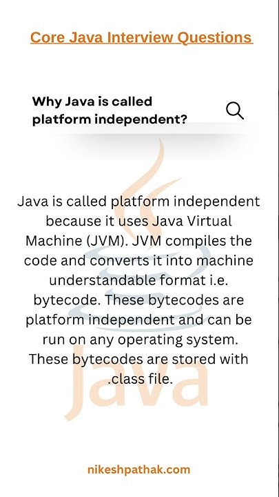 Why Java Platform Independent Youtube 