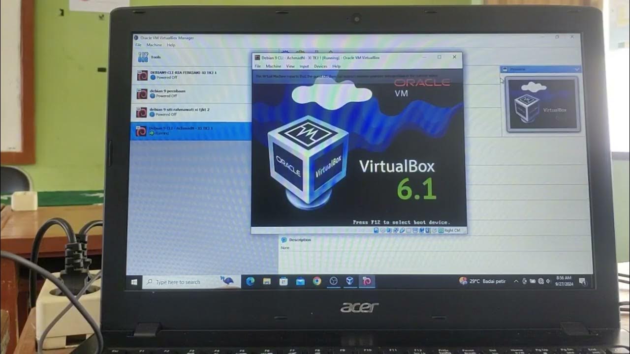 Tutorial install debian 9 di virtualbox - YouTube