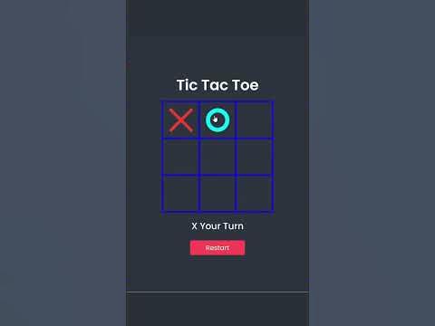 Day - 15 | 100 days 100 projects challenge | Tic Tac Toe game using ...