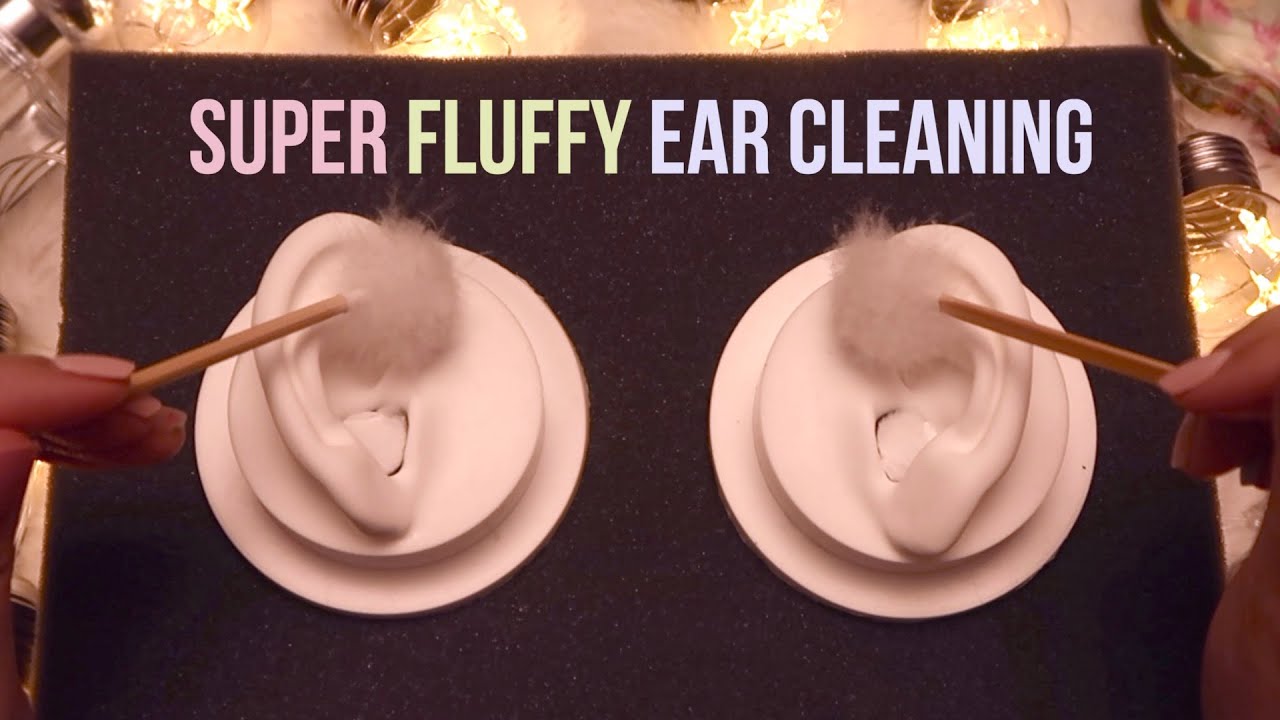 ASMR Super Fluffy Ear Cleaning (No Talking) - YouTube