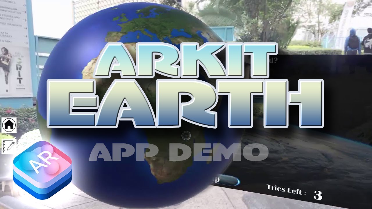 Interactive Augmented Reality (AR) ARKit App Demo | eARth - YouTube