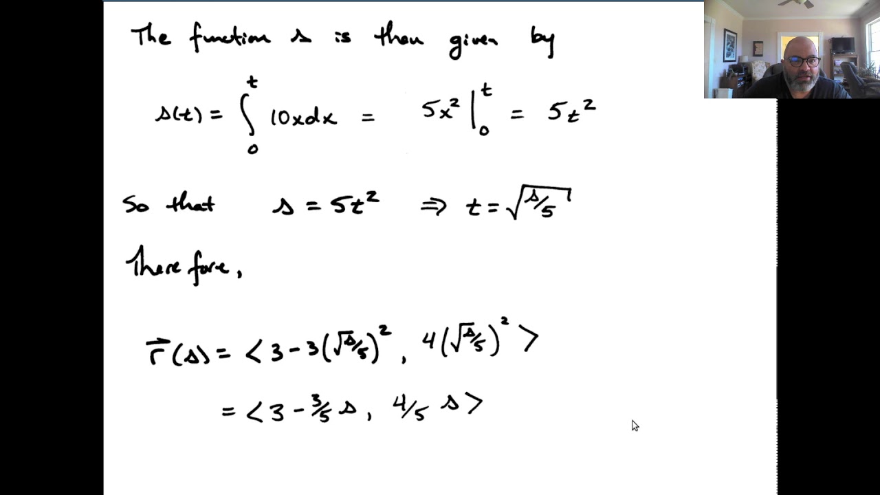 Parameterize with respect to arc length - Problem 3 - YouTube