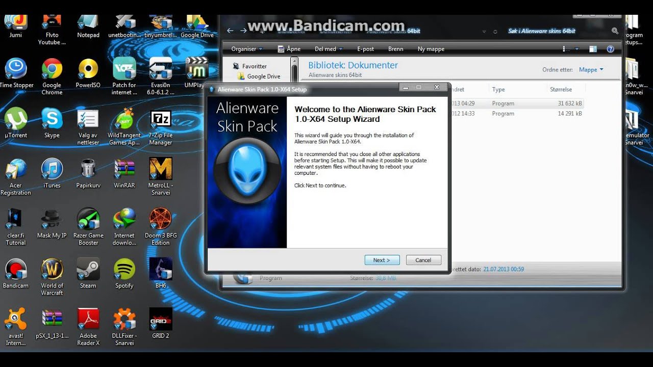 Alienware skin pack tutorial - YouTube