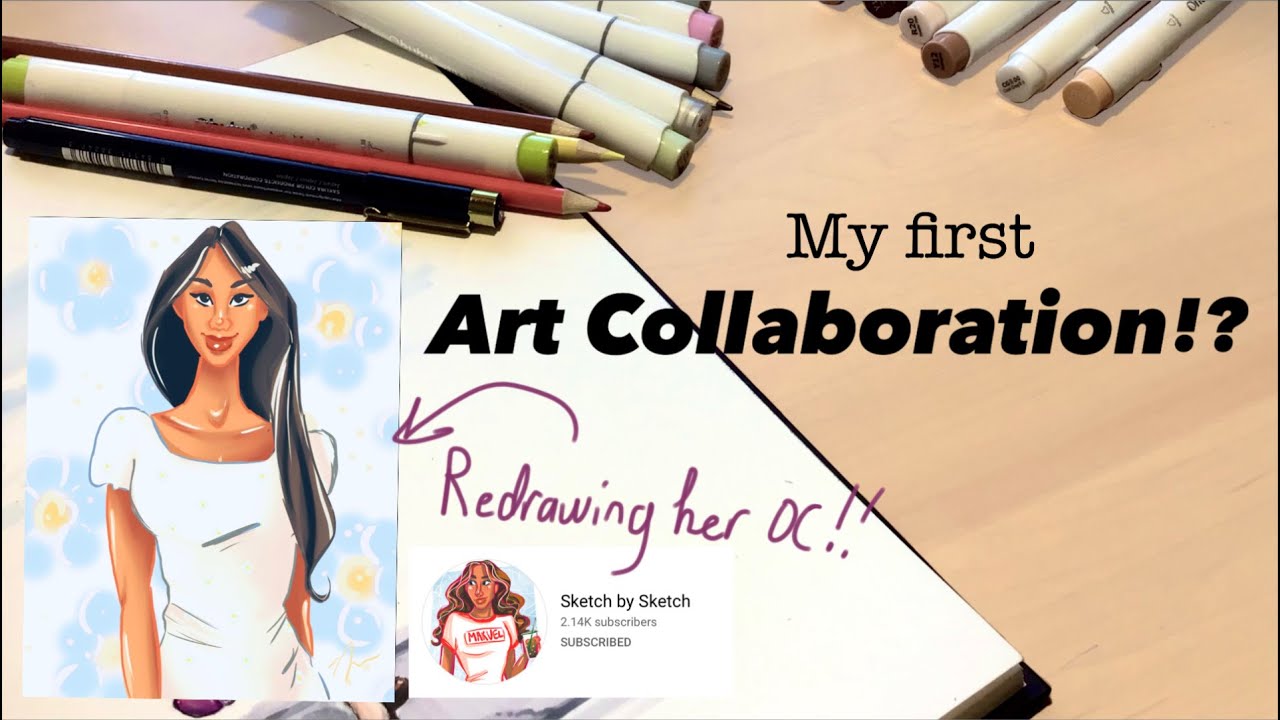 FIRST ART COLLABORATION!! ART COLLAB WITH SKETCH BY SKETCH!! - YouTube