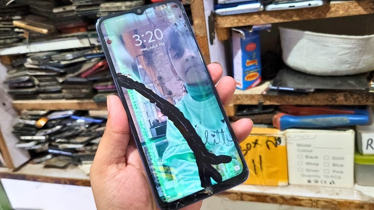 Destroyed Vivo Broken Screen and Touch Combo Replacement || Vivo Screen ...