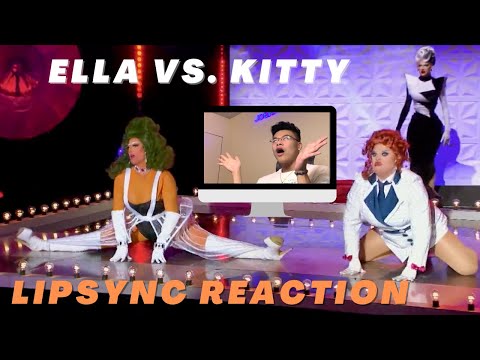 Ella Vaday Vs Kitty Scott Claus (Lipsync Reaction) Drag Race UK S3