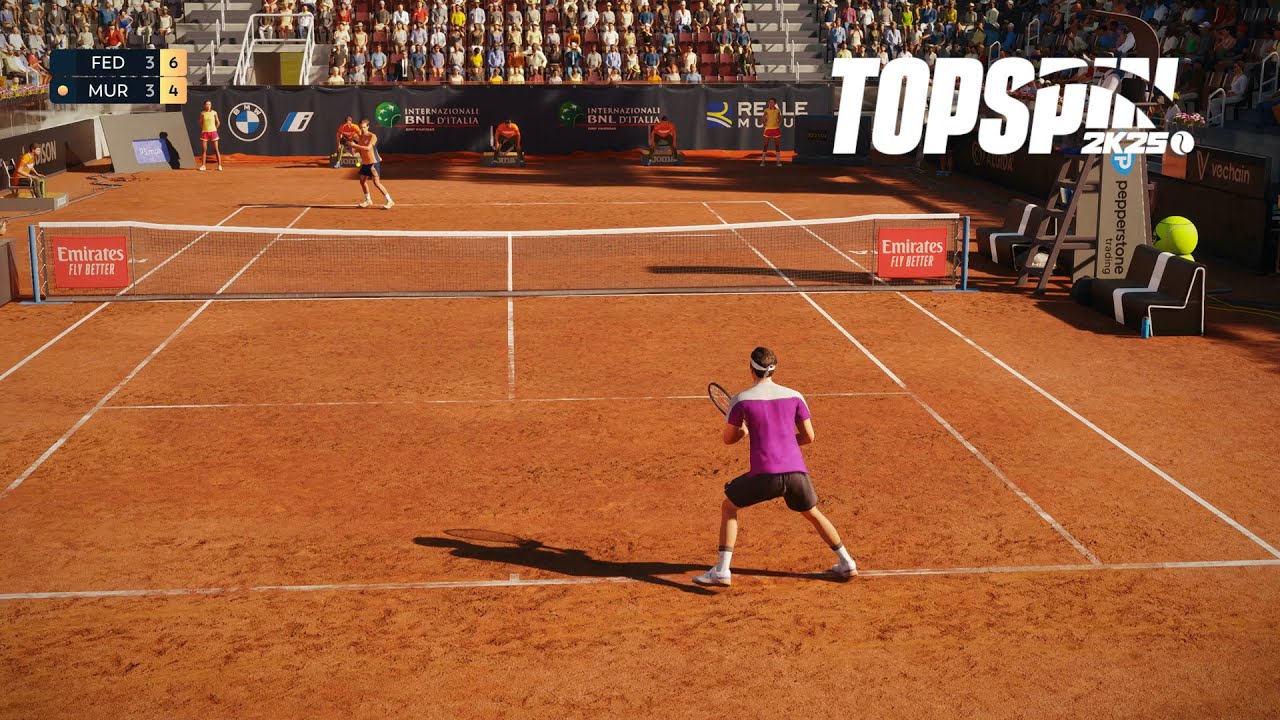 Top Spin 2K25 - TWO EPIC TIEBREAKERS - Roger Federer Vs Andy Murray ...