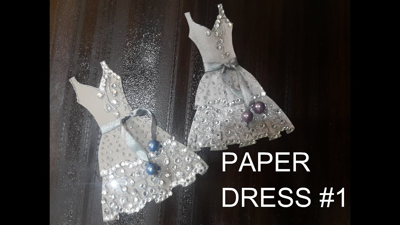 Paper Dress Tutorial #1 | Easy Paper Dress - YouTube