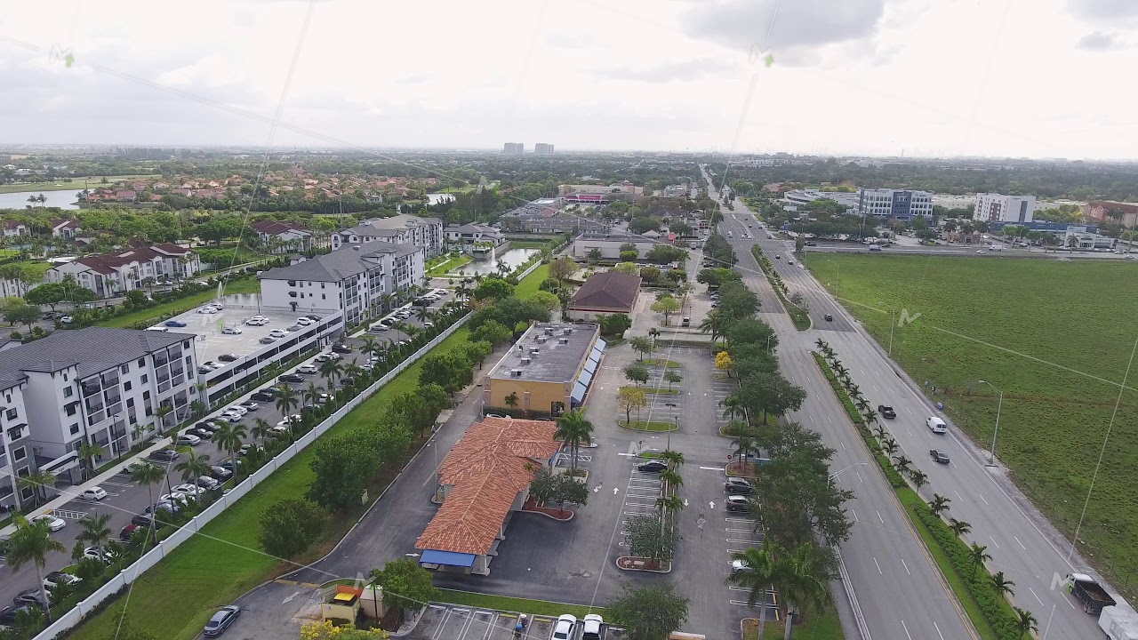 Aerial footage of area in Broward county, Florida - YouTube