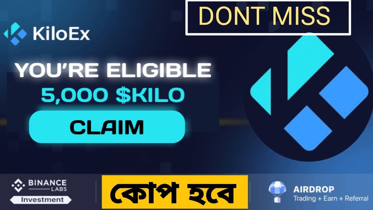 1M $KILO Token Confrim Airdrop|Kiloex Exchanger| Bangla tutorial - YouTube