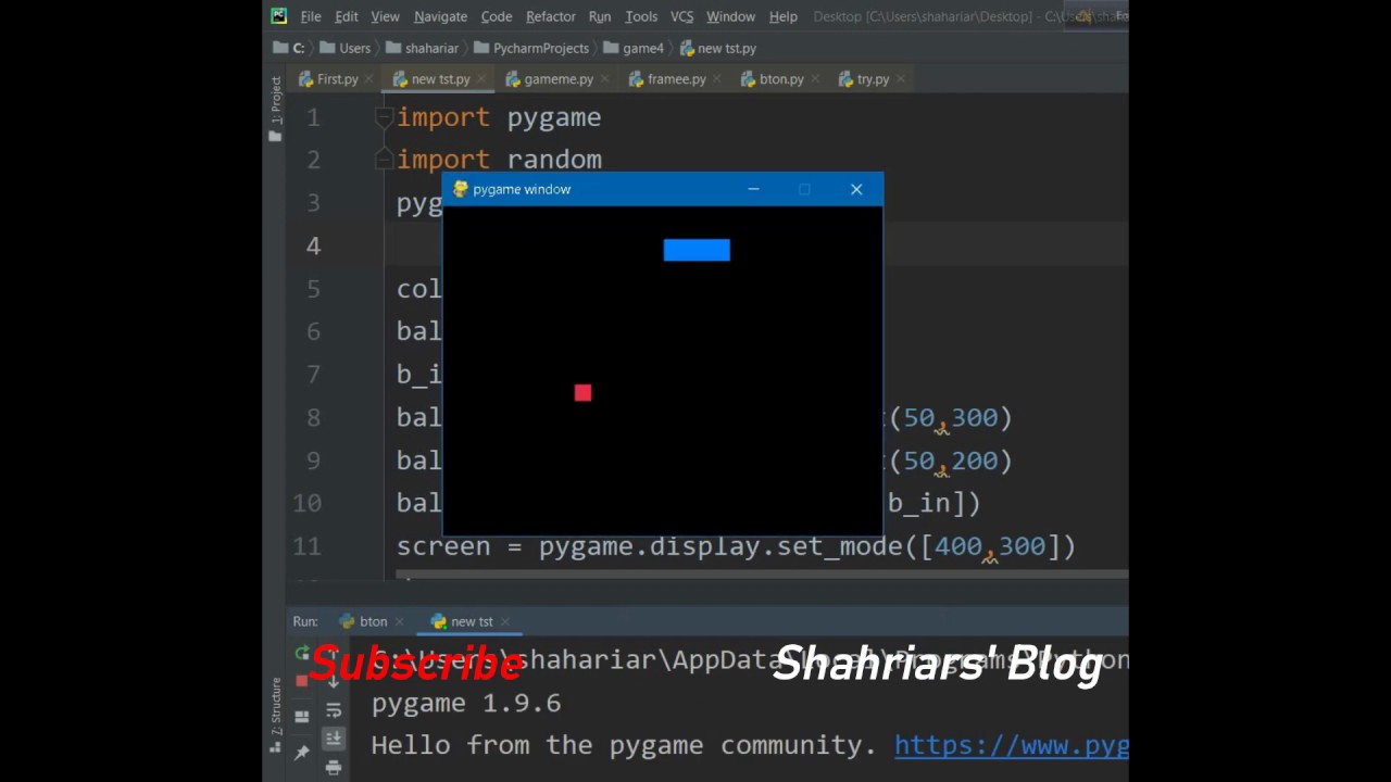 Snake Bubble game | Python Project | Pygame | Shahriars' Blog - YouTube