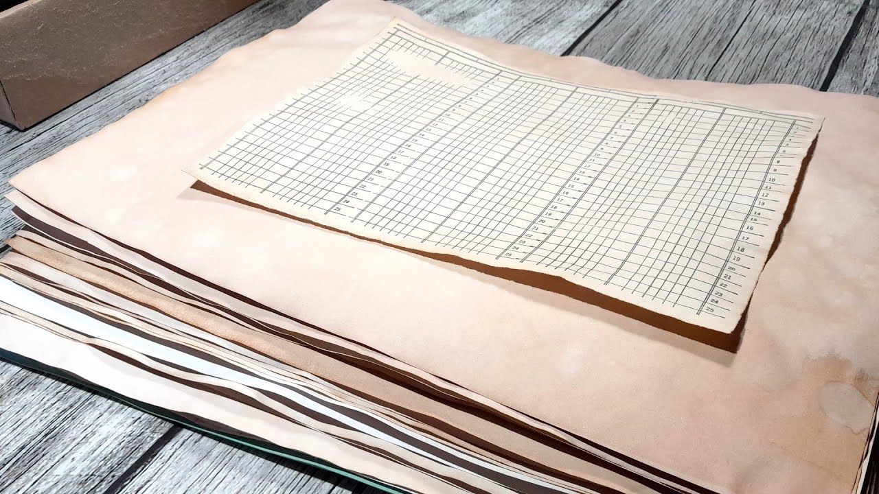 How I Make my Tea Dyed Papers [Tea Stained Paper Tutorial] - YouTube