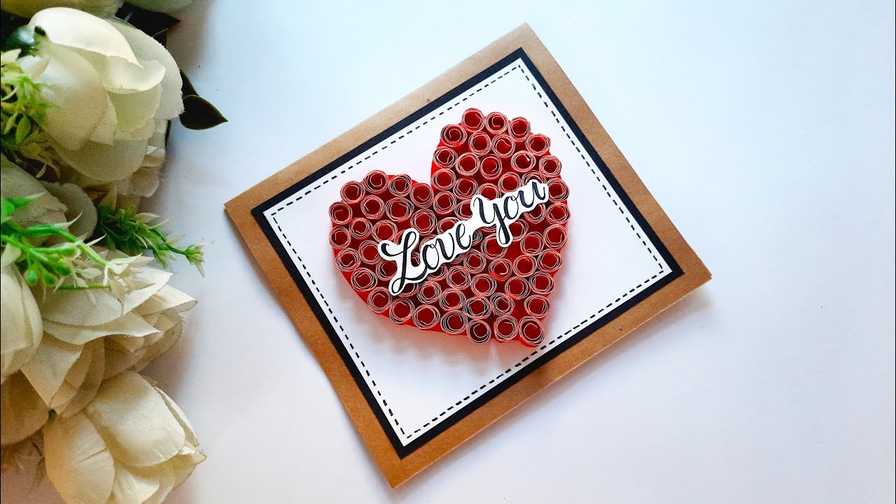 Beautiful Handmade Valentine's Day Card | Greeting Card for Valentine's ...