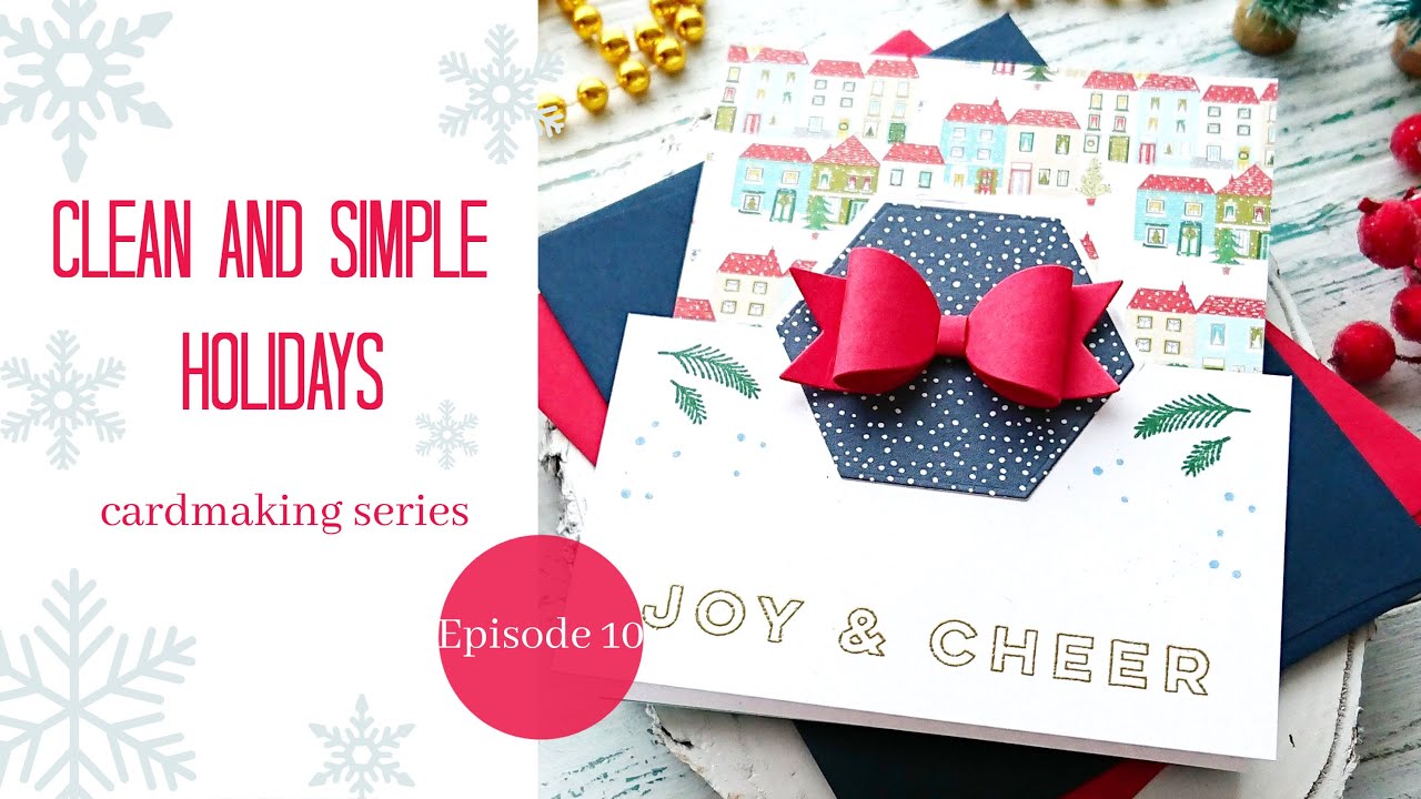 Clean and Simple Holidays. Episode 10: Quick and easy flip card - YouTube