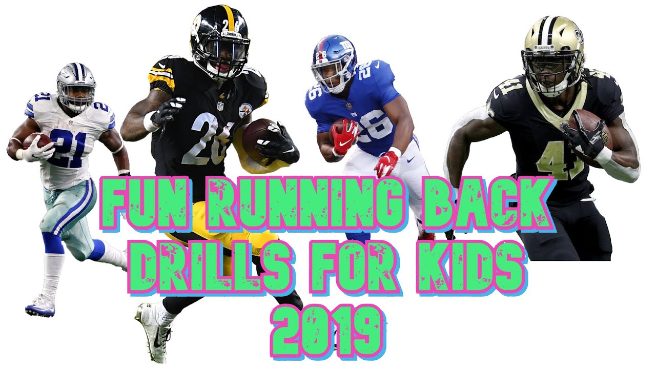 Fun Running Back Drills For Kids 2019 - YouTube