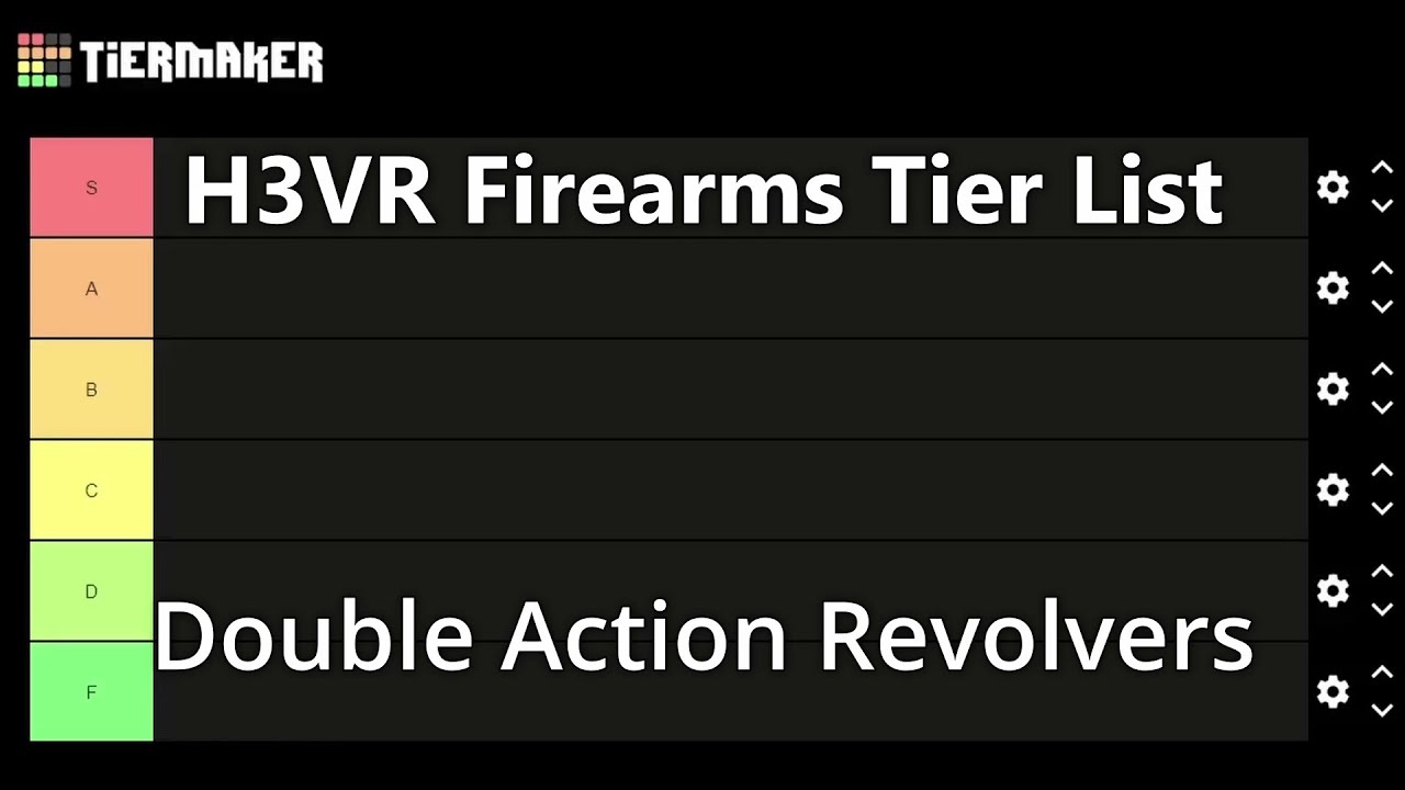 H3VR Firearms Tier List - Double Action Revolvers - YouTube