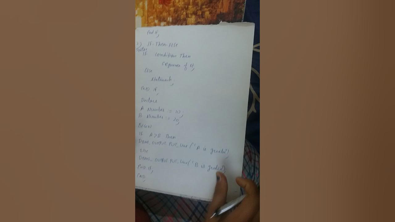 Pl sql conditional control statement - YouTube